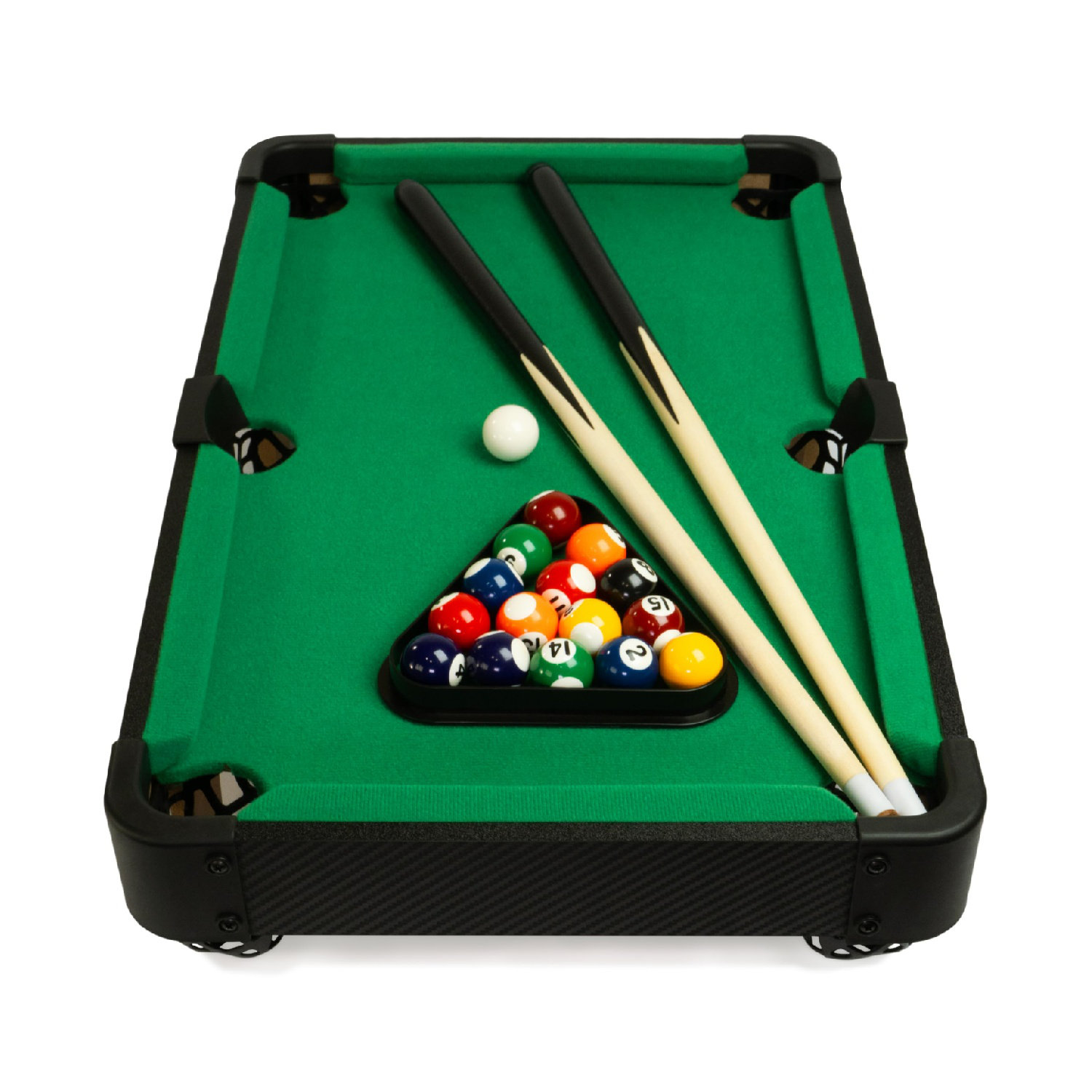 JETEHO 20" Small Pool Table, For Family Game Nights, Simple Assembly Required, Green | Wayfair